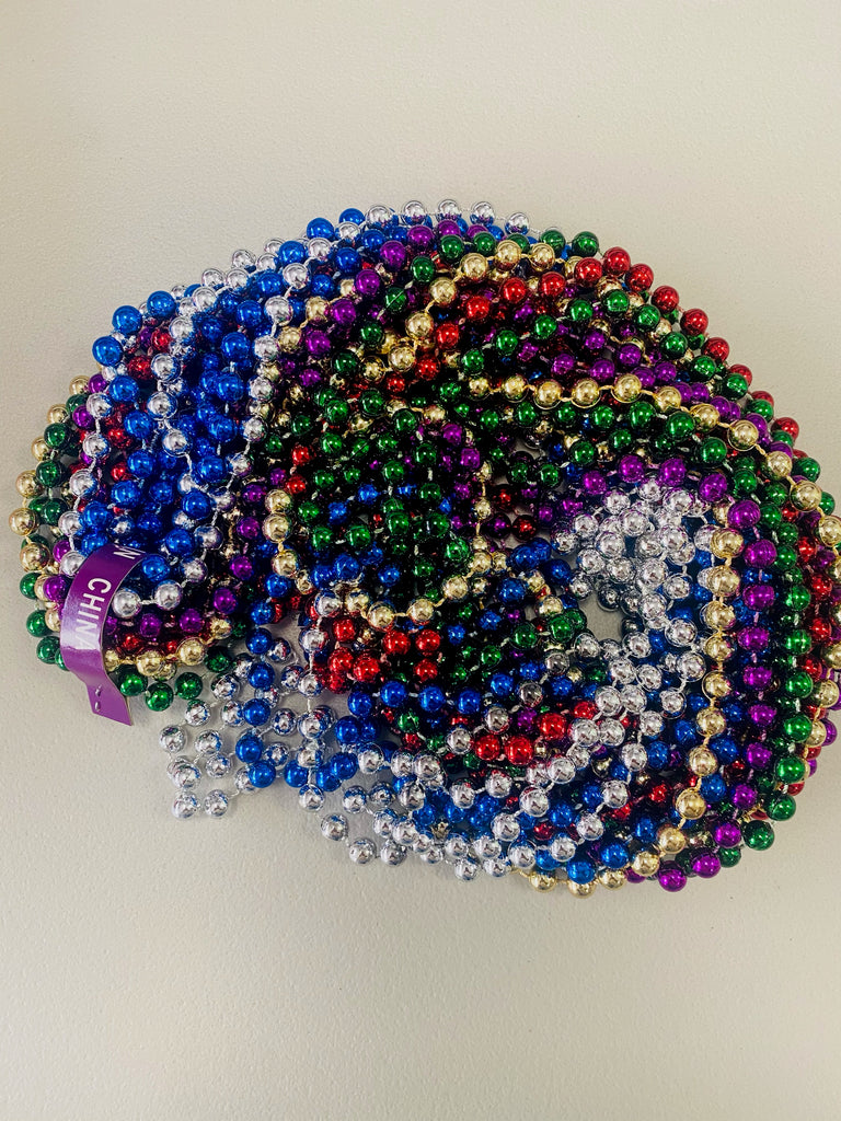 Mardi Gras Multicolor Throw Bead - Mardi Gras Creations