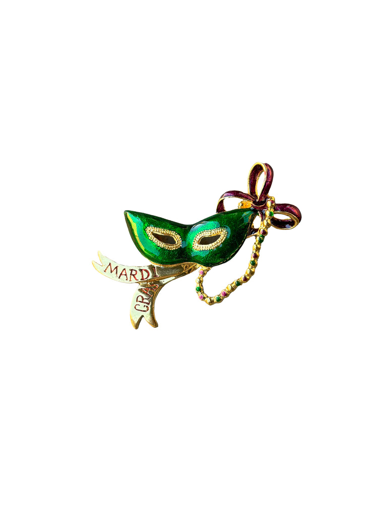 Mardi Gras Masquerade Mask Brooch