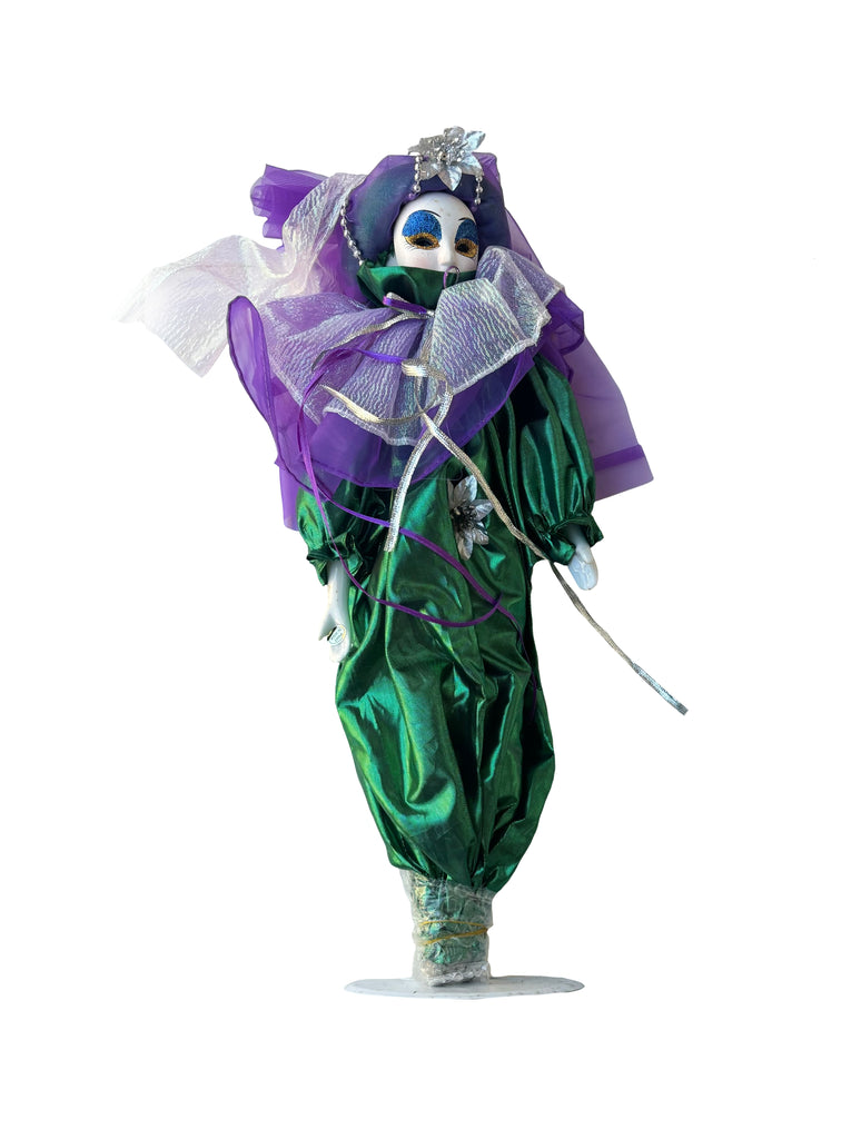 Large Opera Face Doll with Tulle Accents