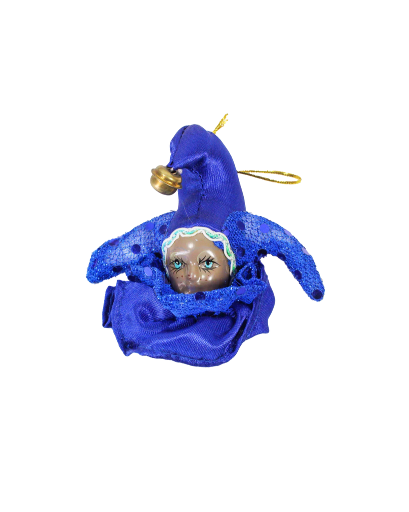 Plush Jester Headpiece and Collar Magnet/Ornament