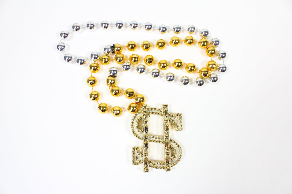 Dollar Sign Bead - Mardi Gras Creations