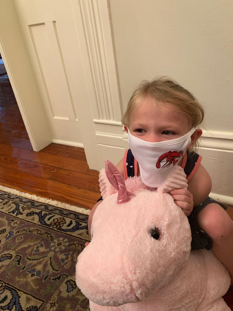 Crawfish Kids Face Mask - Mardi Gras Creations